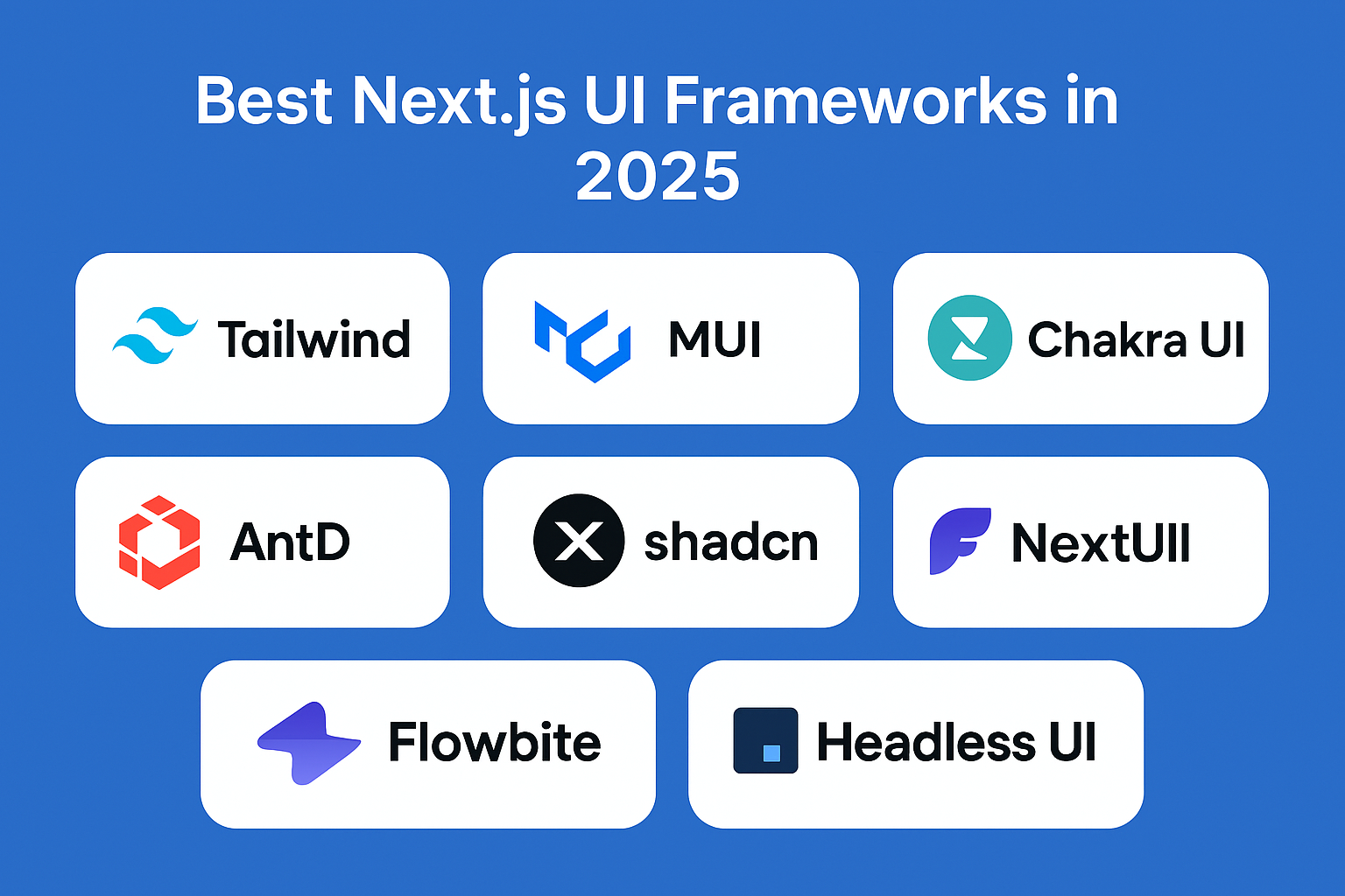 Next.js UI Frameworks to Use in 2025 - ExaInfo